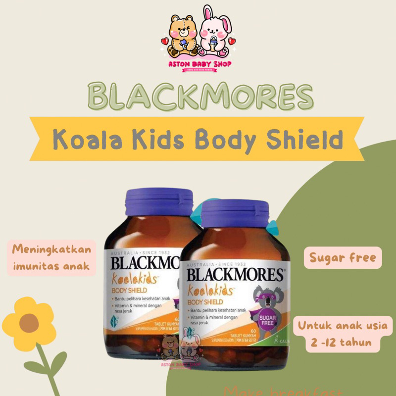 Jual Blackmores Koala Kids Body Shield (Isi 60 Tablet) Vitamin Anak ...