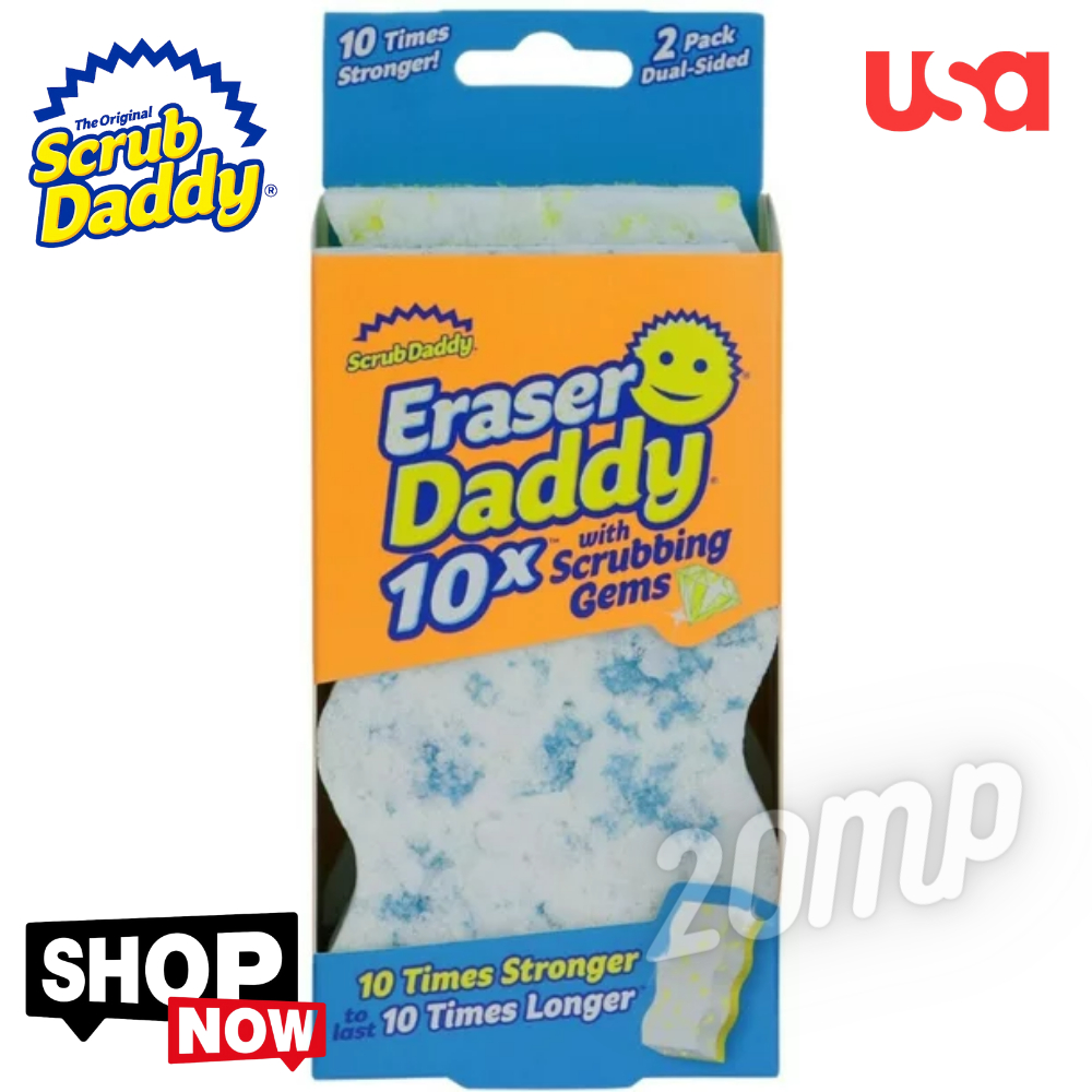 Jual Scrub Daddy - Eraser Daddy 10X with Scrubbing Gems Dual-Sided ...
