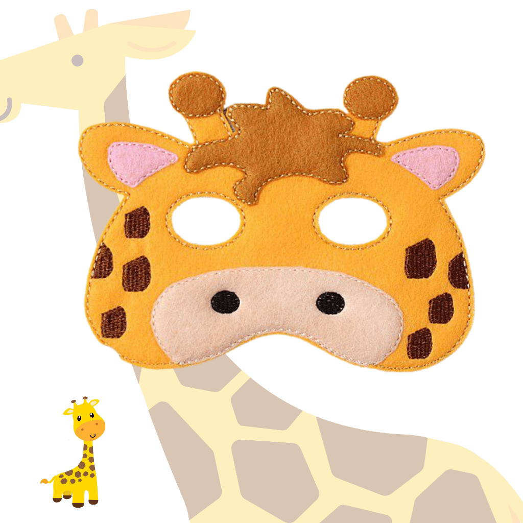 Jual Topeng Flanel karakter motif Binatang Jerapah Dongeng drama ...
