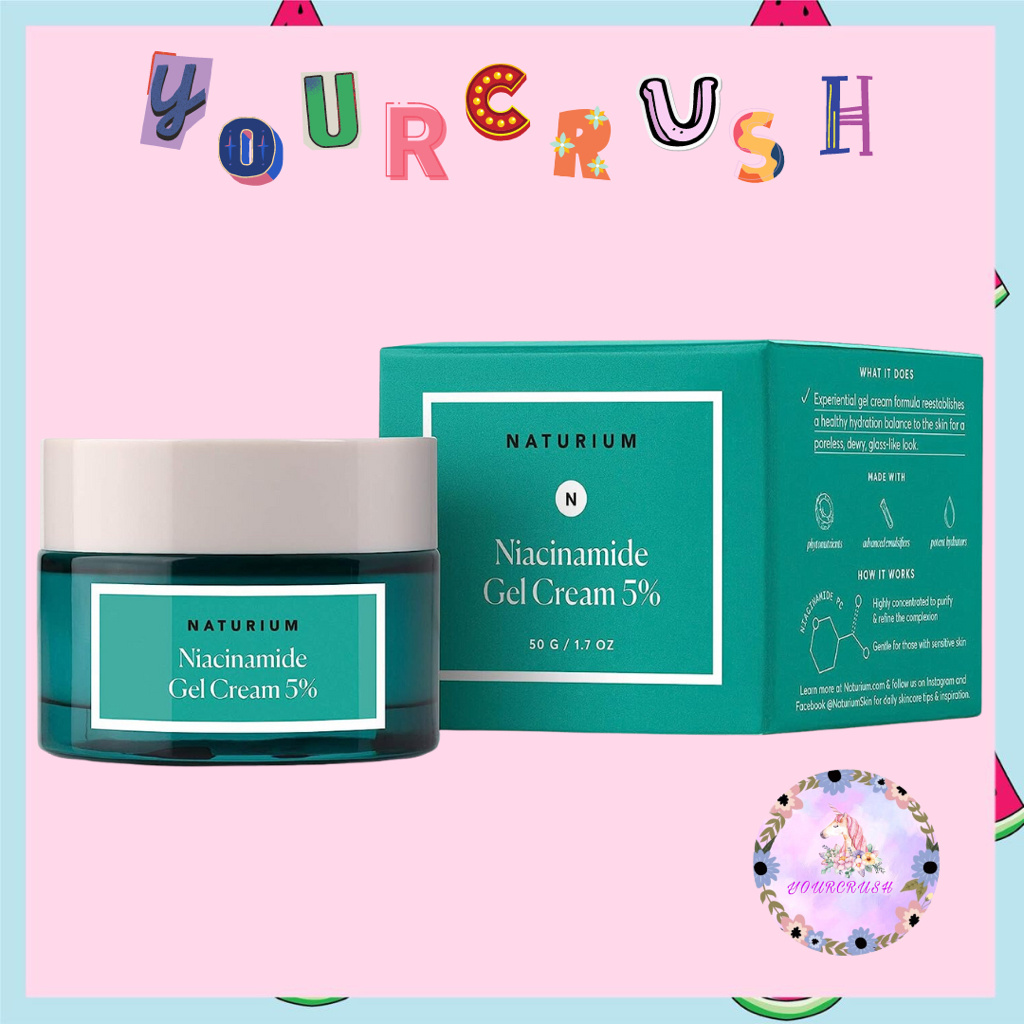 Jual YOURCRUSH - NATURIUM NIACINAMIDE GEL CREAM 5% MOISTURIZER | Shopee Indonesia