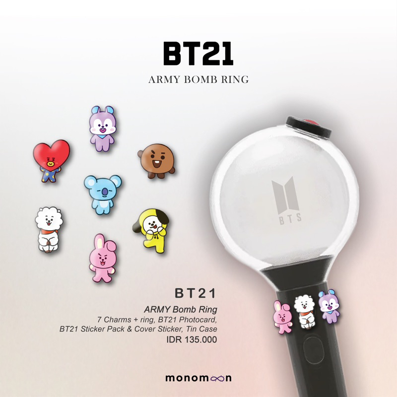 Jual BT21 Army Bomb Ring | Shopee Indonesia