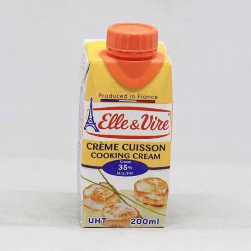 Jual elle cooking cream 200 ml dus asli / elle cooking cream repack 195 ...