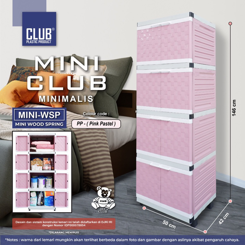 Jual CARGO - LEMARI PAKAIAN MINI CLUB 4 SSN/ CLUB MINI 4SSN | Shopee ...