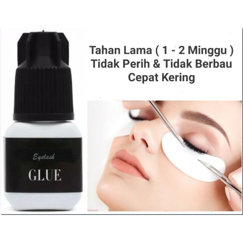 Jual Lem bulu mata glue eyelash extention tidak perih di mata dan tahan ...