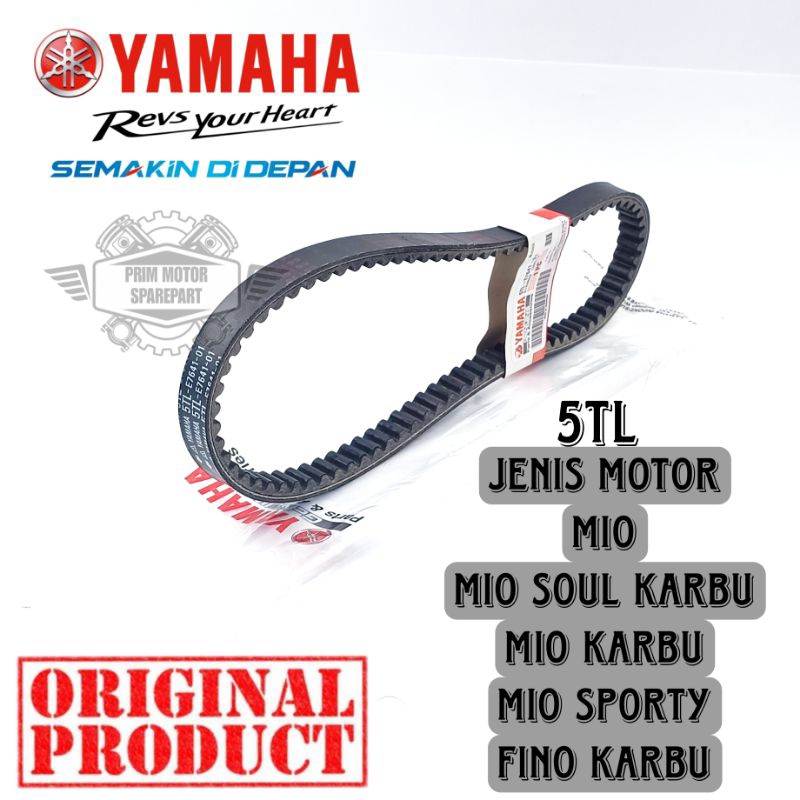 Jual VANBELT V-BELT ORIGINAL 5TL YAMAHA MIO, YAMAHA MIO SOUL KARBU, MIO SPORTY, FINO KARBU ...