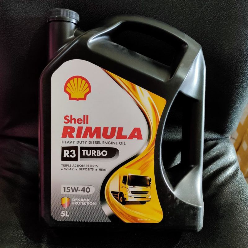 Jual Oli Shell Rimula R3 Turbo Diesel 15w 40 Galon 5 Liter | Shopee ...