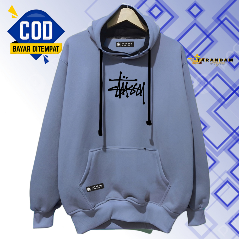 Jual Sweater Pria Warna Abu Paralon Keren Kece Terbaru Hoodie Simpel ...