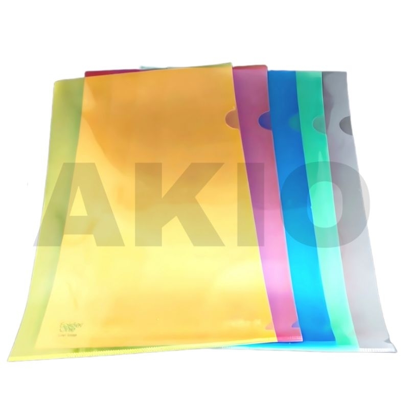 Jual Map L Bening F4 Folio Map Plastik Bening MURAH 5 Warna Penyimpan ...