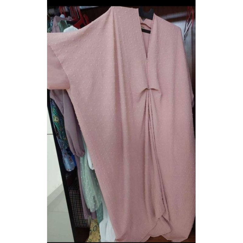Jual kaftan mageru warna powder pink (preloved) | Shopee Indonesia
