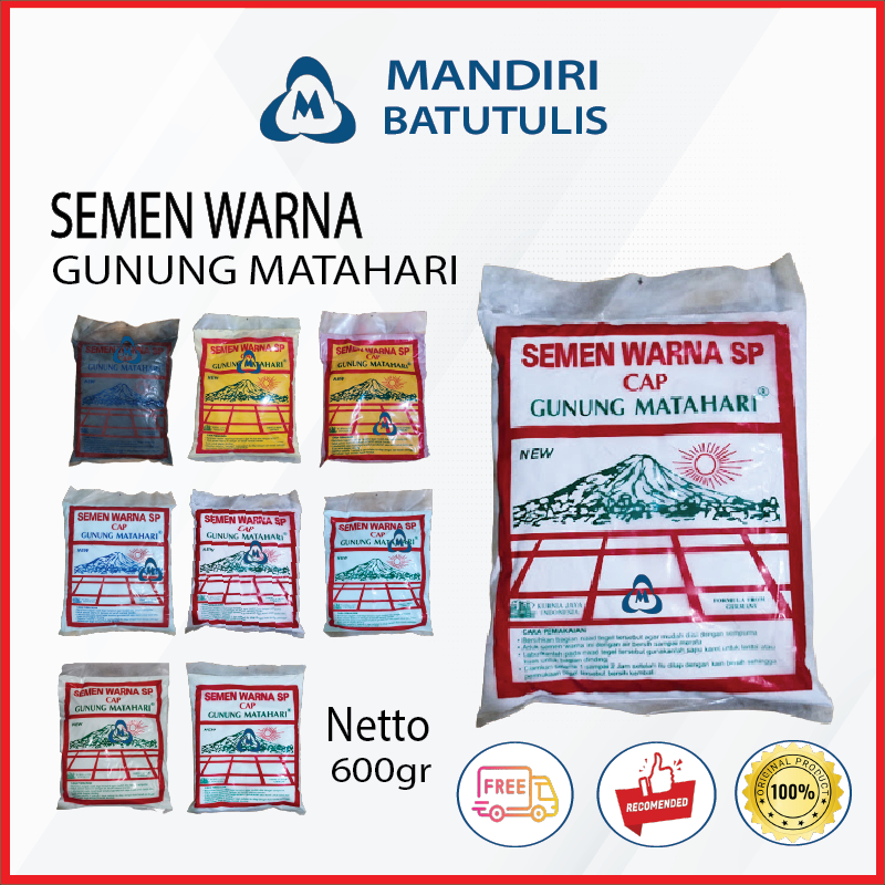 Jual Semen Warna Nat Keramik Gunung Matahari - Awker Auker Oker Nat ...