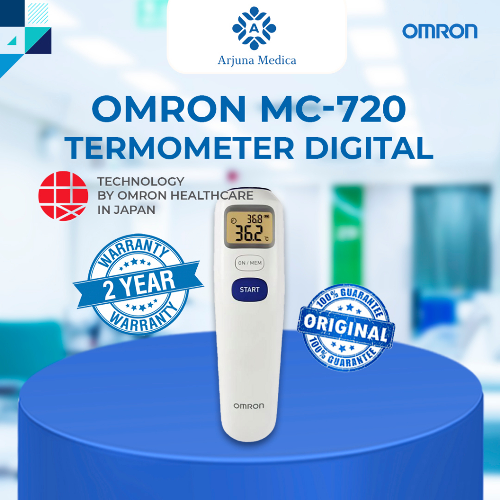 Jual Termometer Digital Omron MC-720 | Termometer Digital OMRON Pengukur Suhu Tubuh MC-720 ...