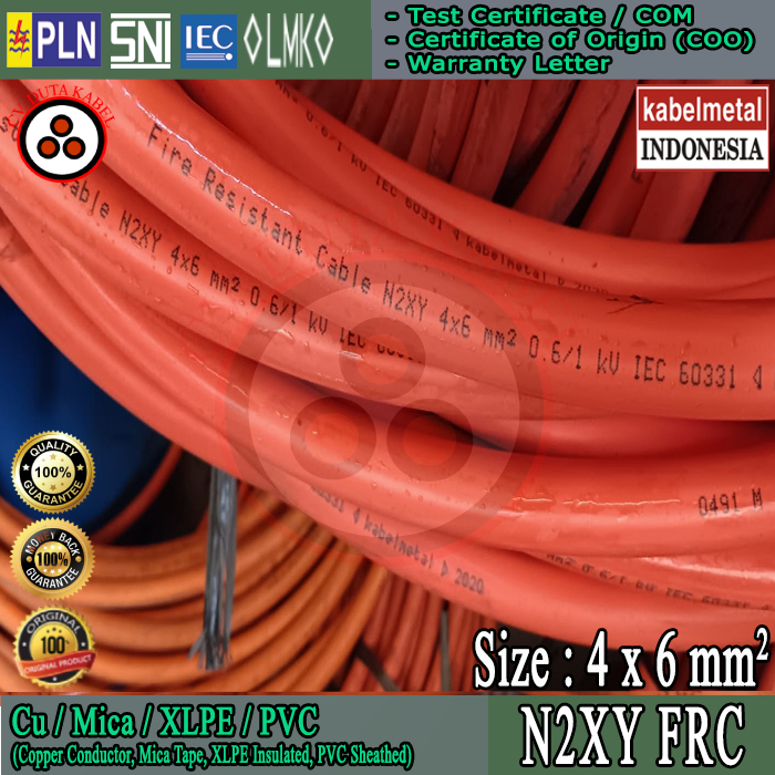 Jual Kabel N2XY FRC 4x6 mm2 KABEL METAL /4x6 mm/4 x 6 mm2/4 x 6 mm/4x6mm2/4x6mm/4 x 6/4x6 ...