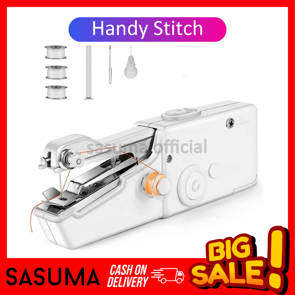 Jual SASUMA Handy Stitch Mesin Jahit Portable Mini Cordless Hand Held ...