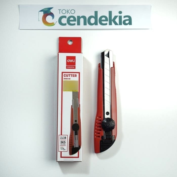 Jual Pisau Cutter Kater Deli D100 40 SK5 SK 5 Kunci Manual | Shopee ...