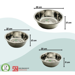 Jual Komodo Baskom Stainless Steel Jumbo 50 60 70 cm Baskom Stenlis ...