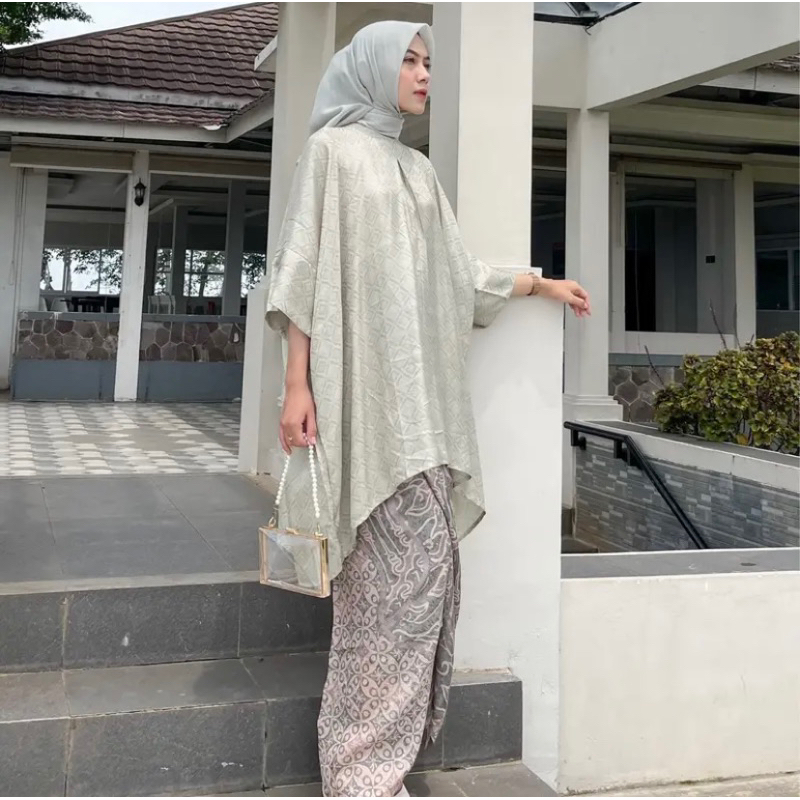Jual BLOUSE KAFTAN TUNIK ARUNA VISCOSE (HANYA ATASAN) | Shopee Indonesia