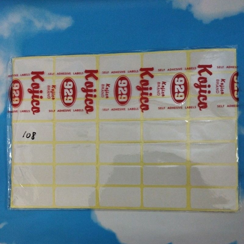 Jual STIKER LABEL HARGA SELF ADHESIVE LABELS KOJIKO 929 | Shopee Indonesia