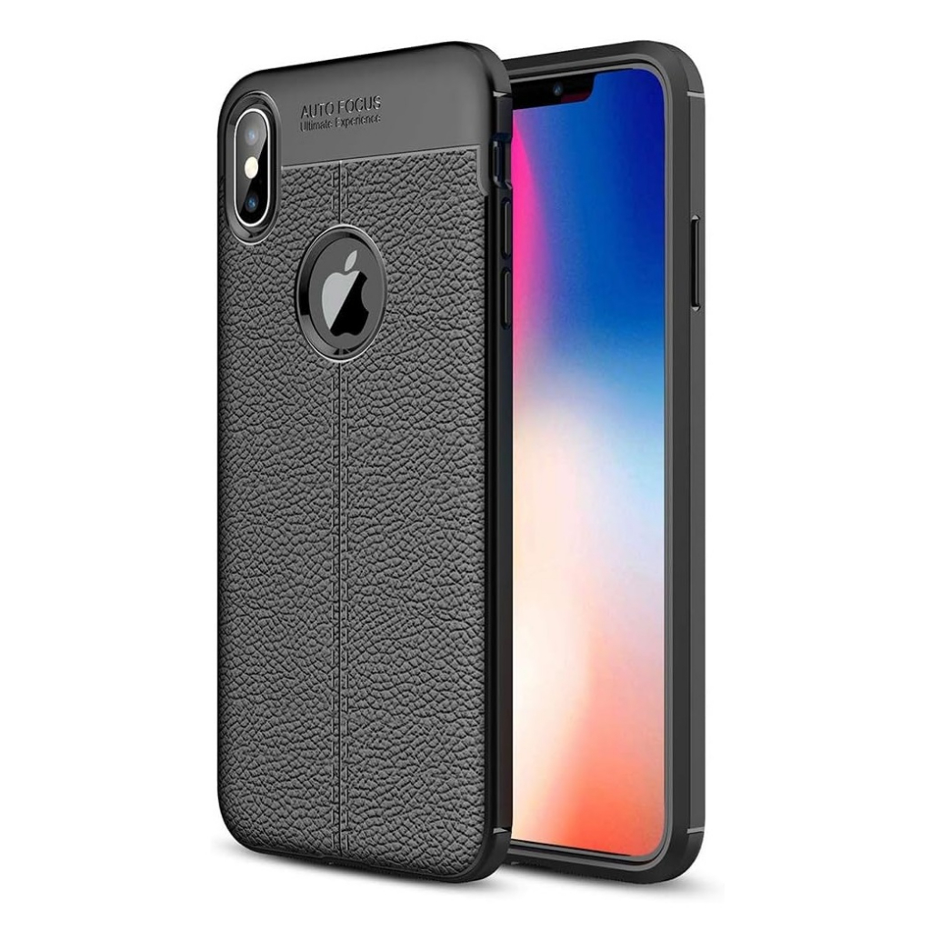 Jual Case IPhone X AutoFocus Leather Carbon Silikon | Shopee Indonesia