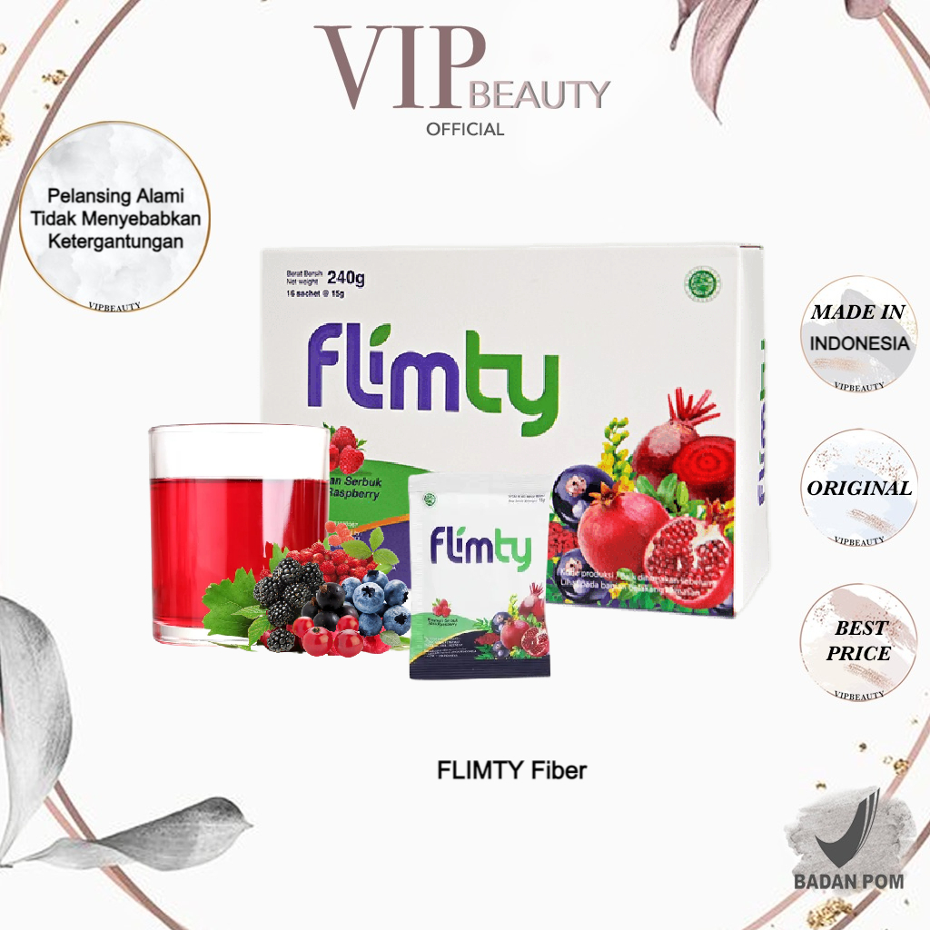 Jual FLIMTY Fiber - 1 Box (isi 16 sachet) Antioksidan - Pelangsing ...