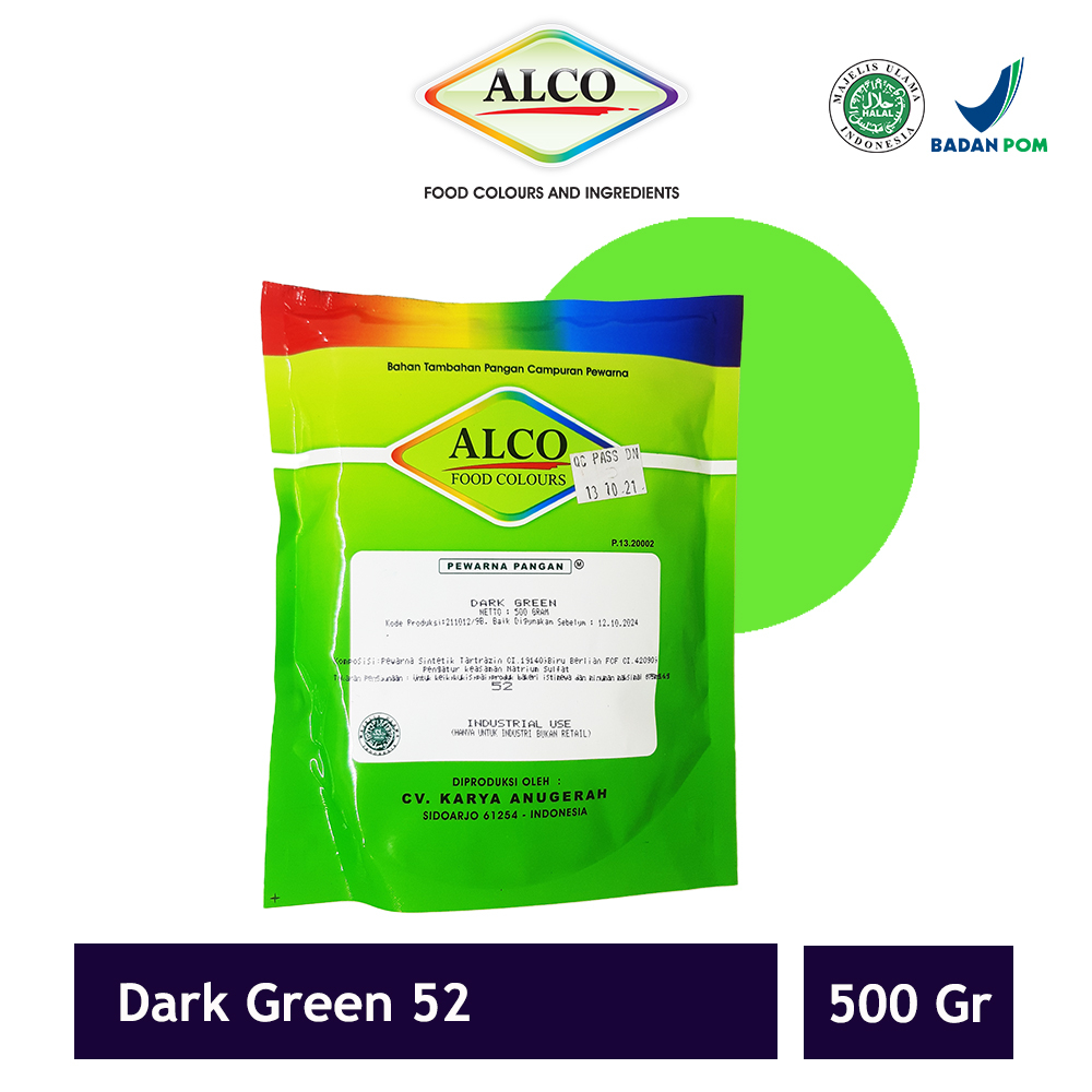 Jual Pewarna Makanan Kue Bubuk ALCO 500 gr Mixing Colour Warna Merah ...