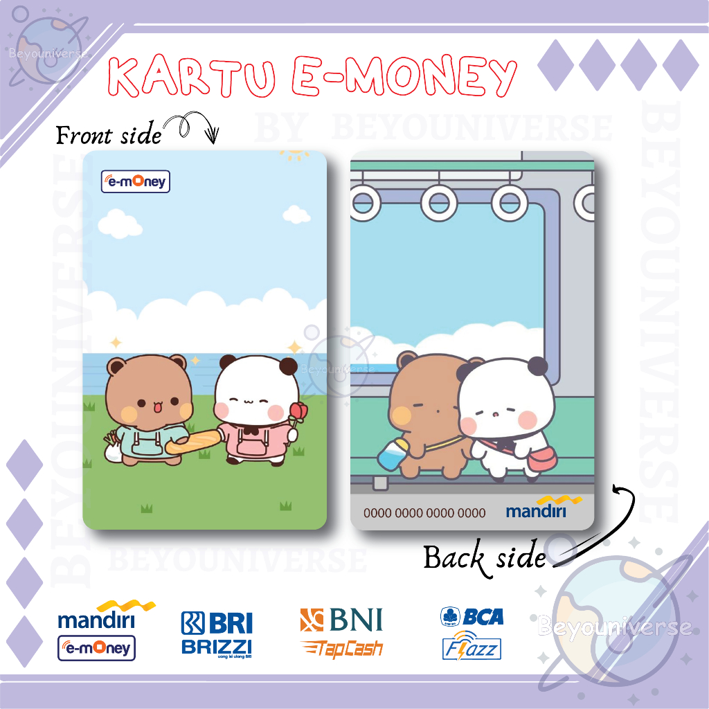 Jual Emoney BUBUDUDU Cute Couple Flazz gen 2 Mandiri BNI BRI BCA E-toll ...