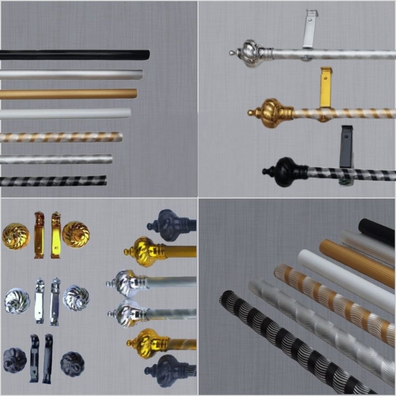 Jual besi gordenn full set batang gorden minimalis tiang hordeng rolet ...