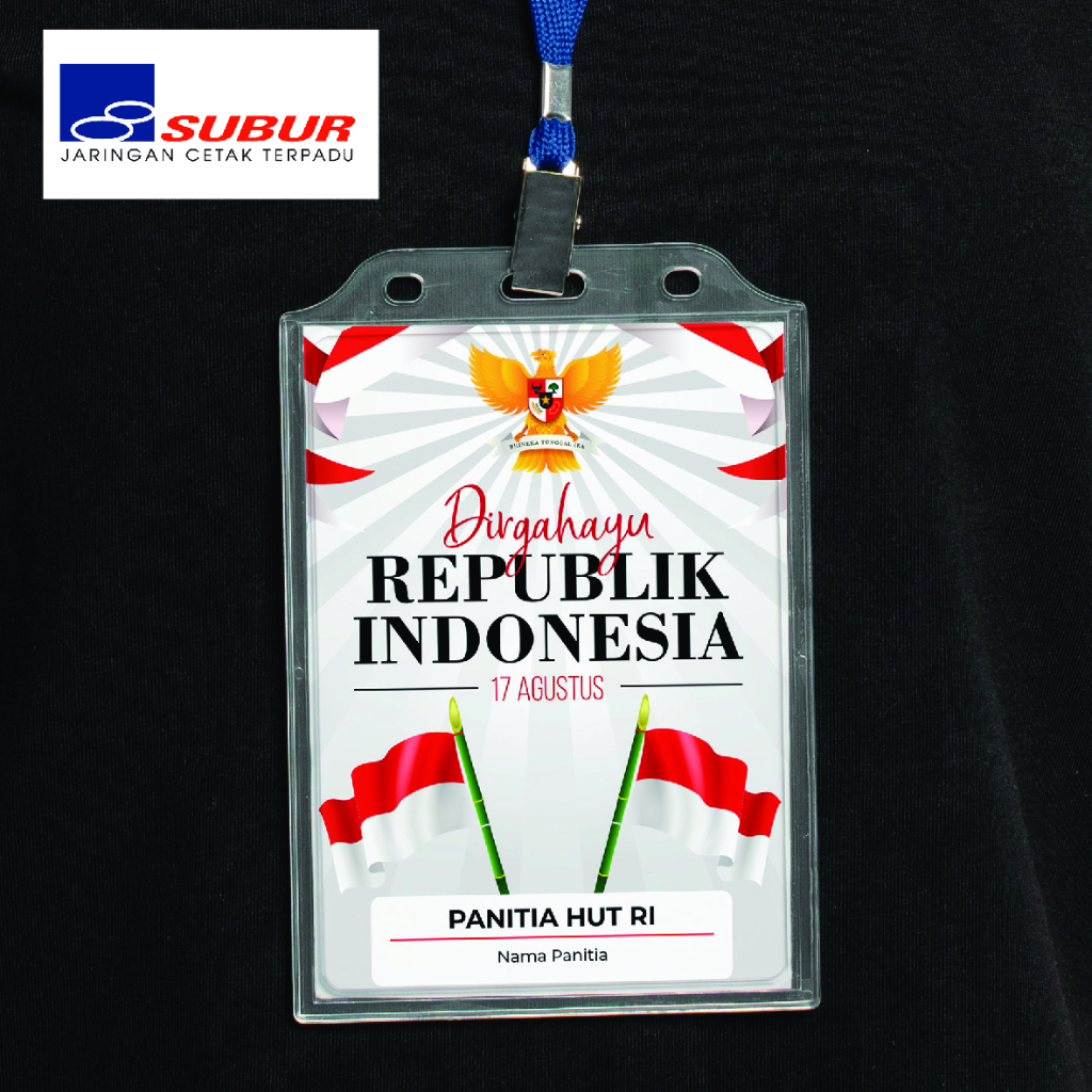 Jual NAMETAG PANITIA 17 AGUSTUS LOMBA KEMERDEKAAN AGUSTUSAN TALI ...
