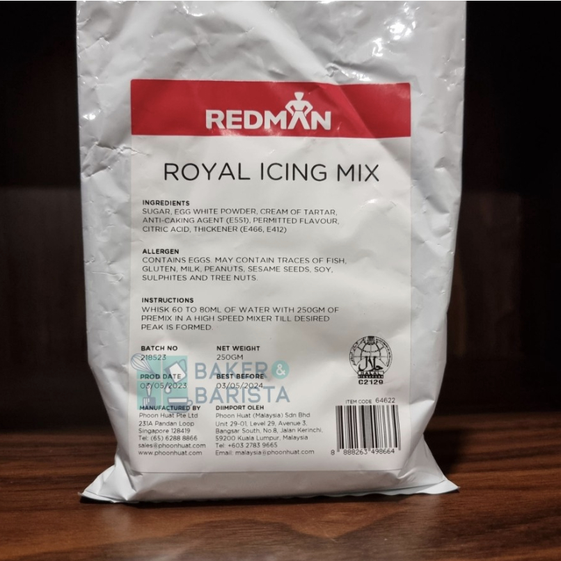 Jual redman royal icing mix 250gr premix royal icing ready | Shopee ...