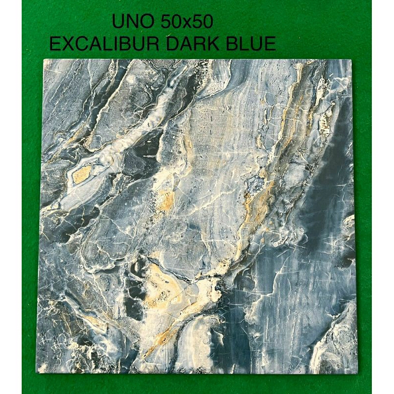 Jual KeramiK UNO 50X50 Excalibur Dark Blue- kilat | Shopee Indonesia