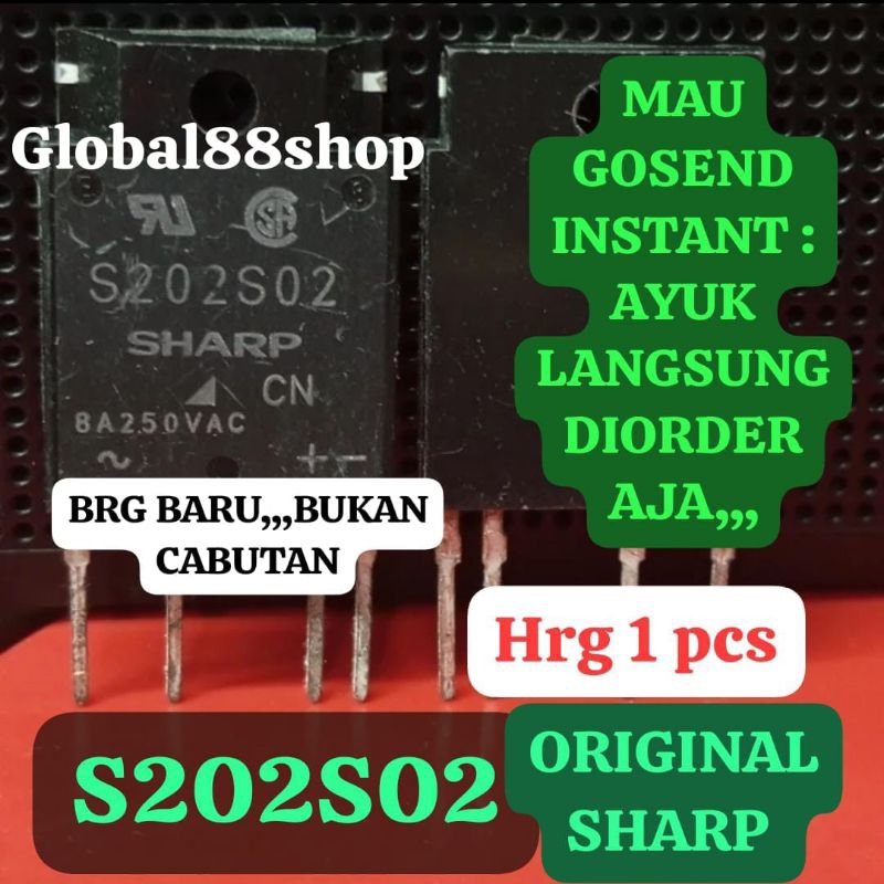 Jual Solid State Relay SSR S202S02 8A 250V Sharp Original | Shopee ...