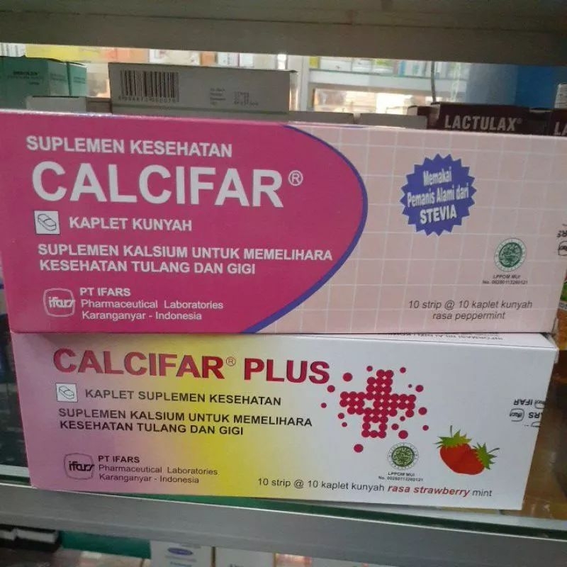 Jual Calcifar Calcifar plus / Strip @10 tablet EXP 10.2023 | Shopee ...