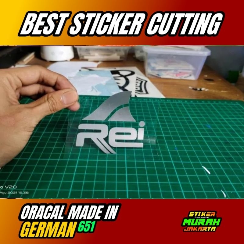Jual STIKER REI STICKER CUTTING TRANSPARAN LOGO DLL | Shopee Indonesia