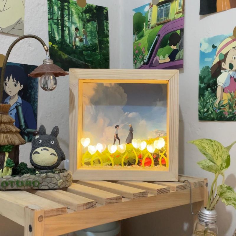 Jual Frame Howls moving castle /Ghibli Frame / Ghibli /Ghibli ...