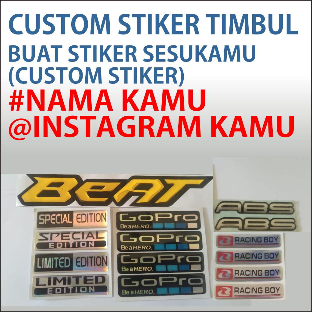 Jual STIKER CUSTOM TIMBUL | Shopee Indonesia