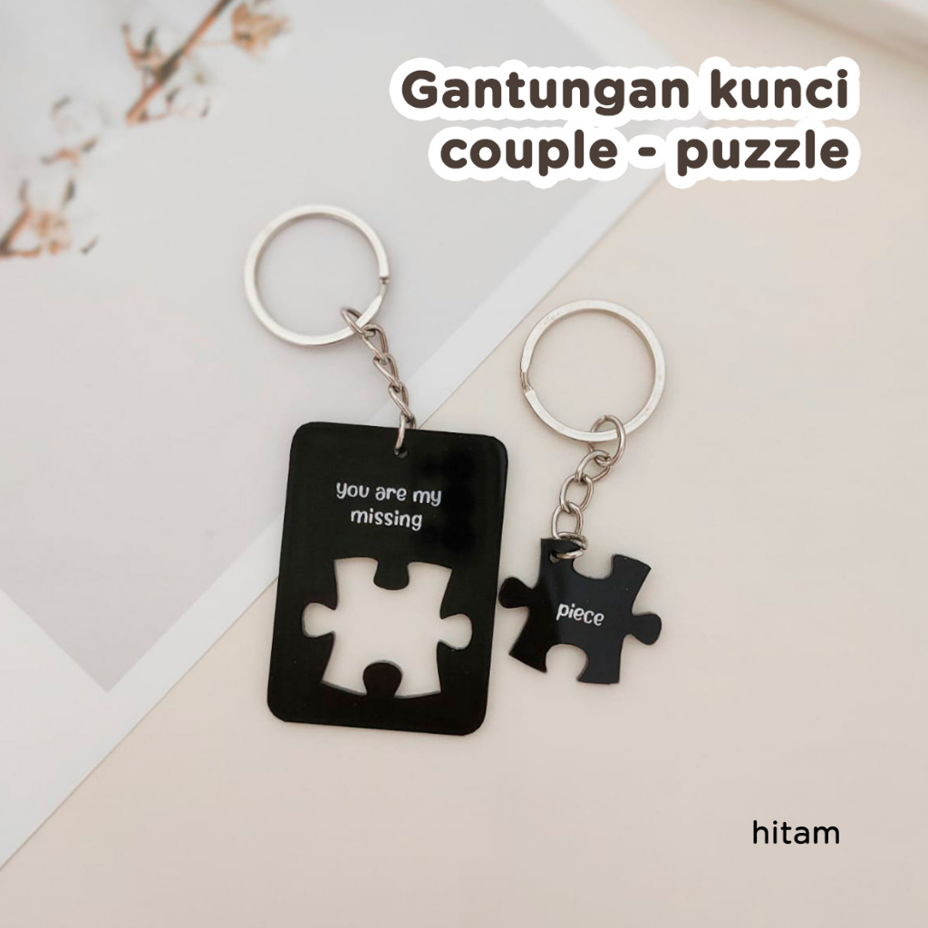 Jual Gantungan Kunci Couple Puzzle / Gantungan kunci untuk pacar ...