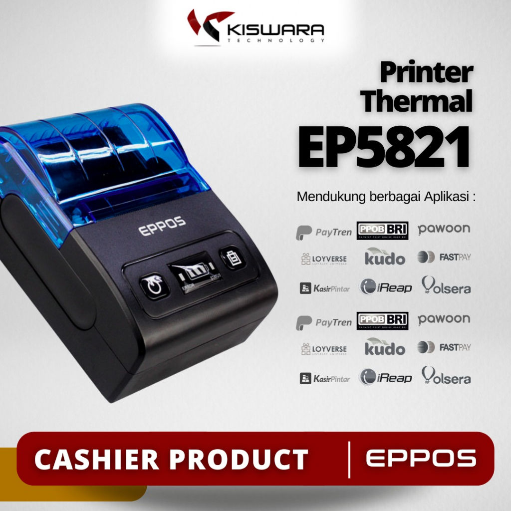 Jual [PROMO] Printer Bluetooth Kasir Pos Murah Thermal 58mm EPPOS EP5821 | Shopee Indonesia
