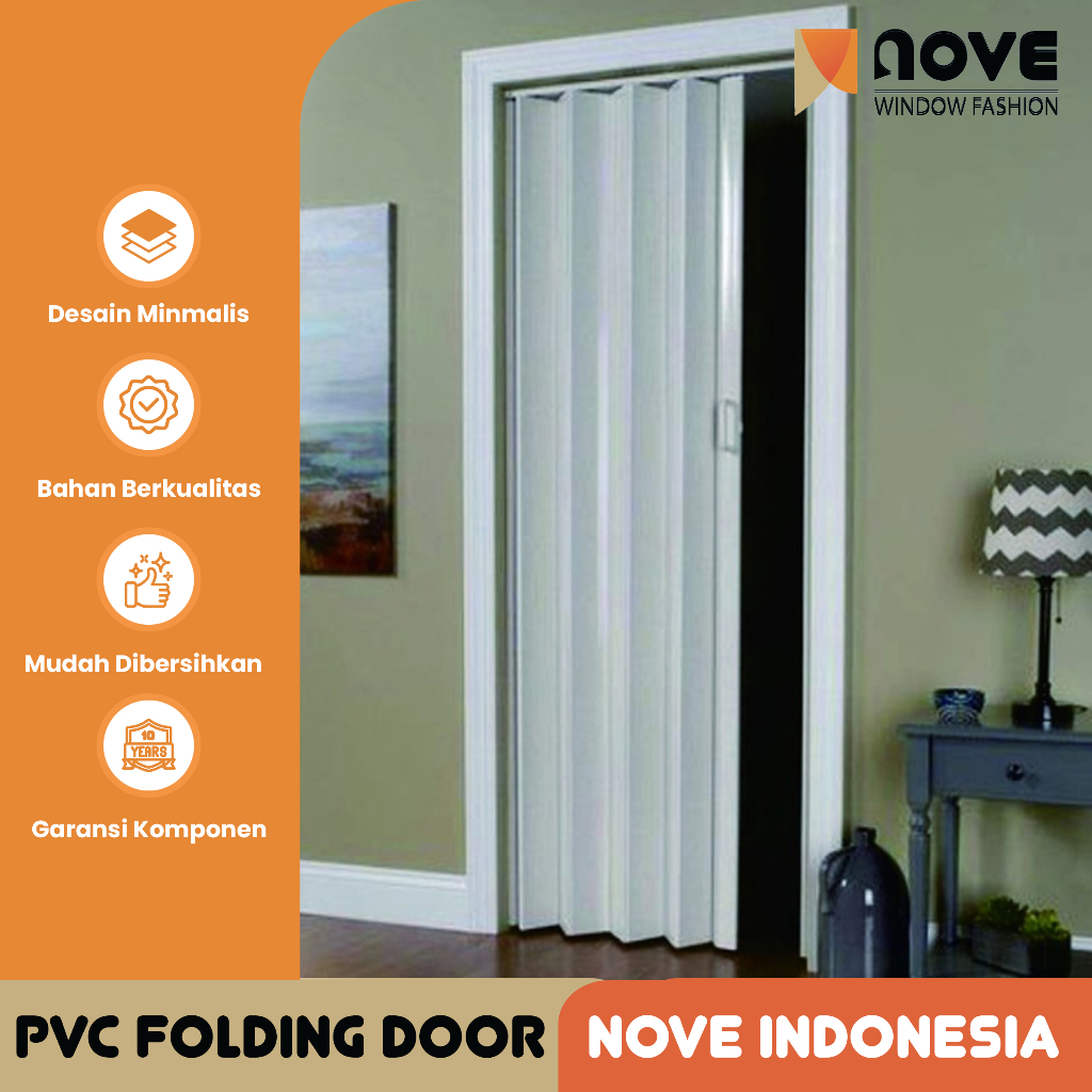 Jual Nove - Pvc Folding Door - Ukuran Custom | Shopee Indonesia