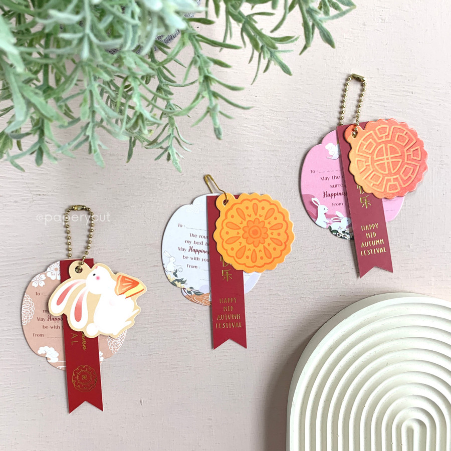Jual Hang Tag Bundle Tag / Tag Kartu Ucapan - Mooncake Mid Autumn ...