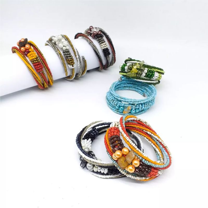 Jual Blimbingsari creative craft gelang wanita manik manik kawat ...