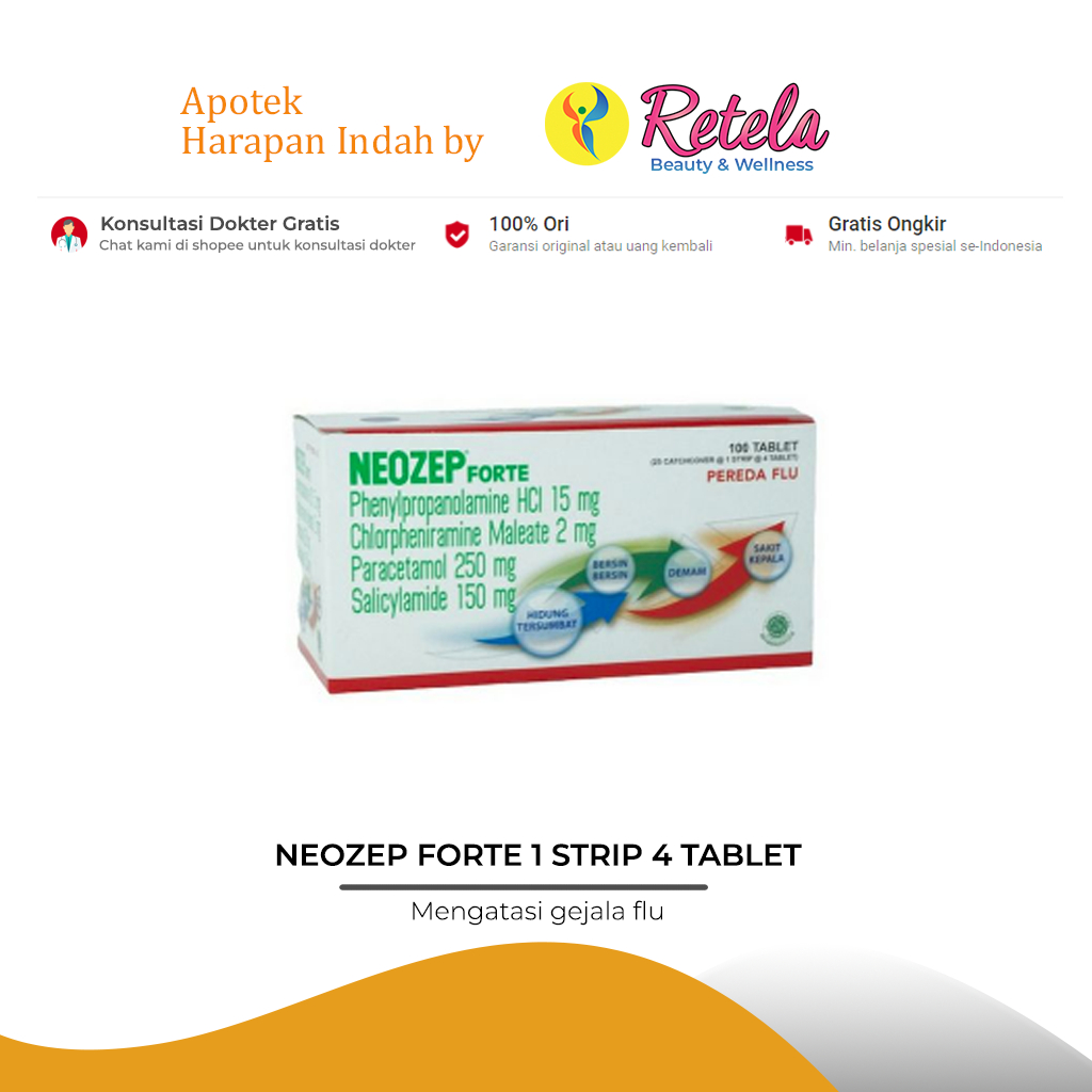 Jual NEOZEP FORTE 1 STRIP 4 TABLET | Shopee Indonesia