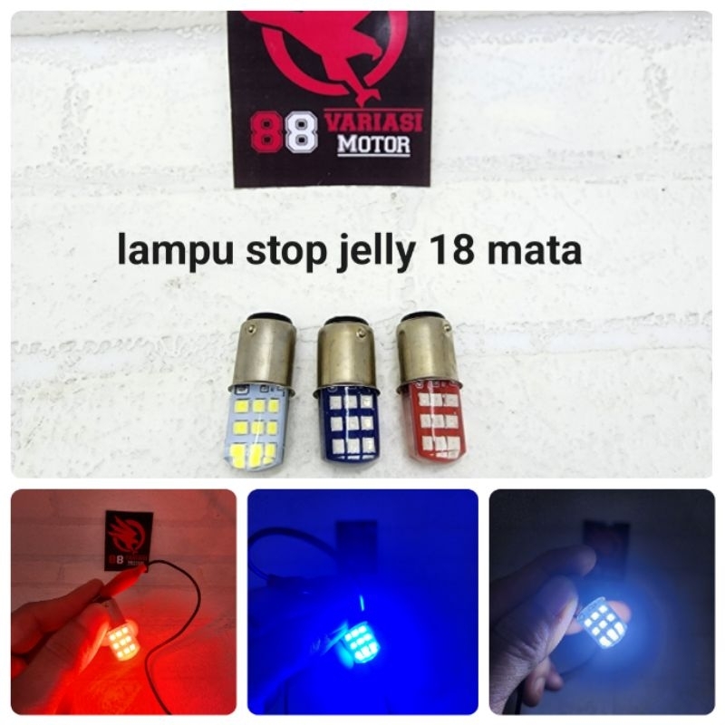 Jual Lampu Stop Jelly 18 Mata - Lampu Rem Variasi 18 Led Kedip Dan Diam ...