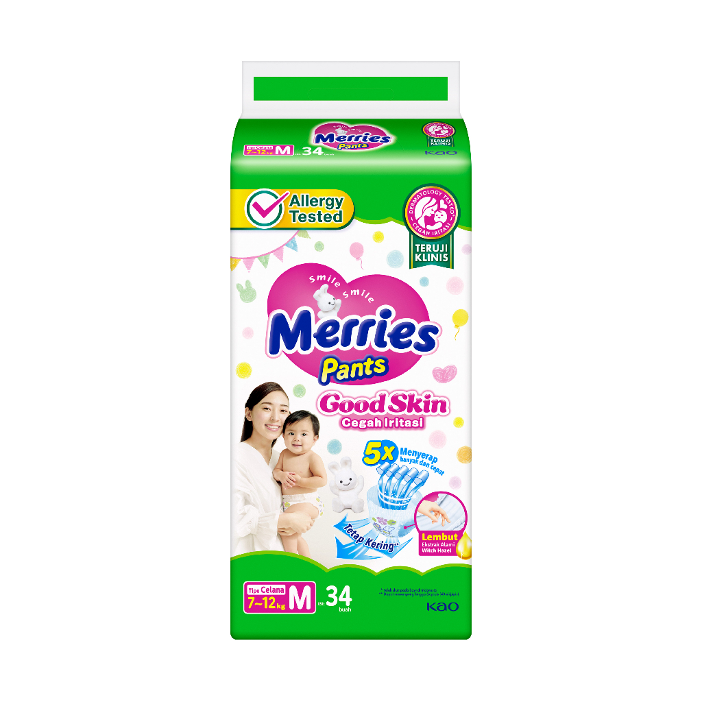 Jual Merries Pants Good Skin Popok Celana S40 / M34 / L30 / XL26 ...