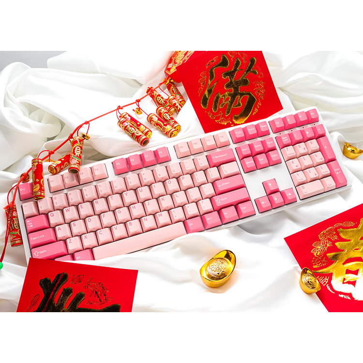 Jual Ducky ONE 3 Gossamer Pink Double Shot PBT Mechanical Gaming ...