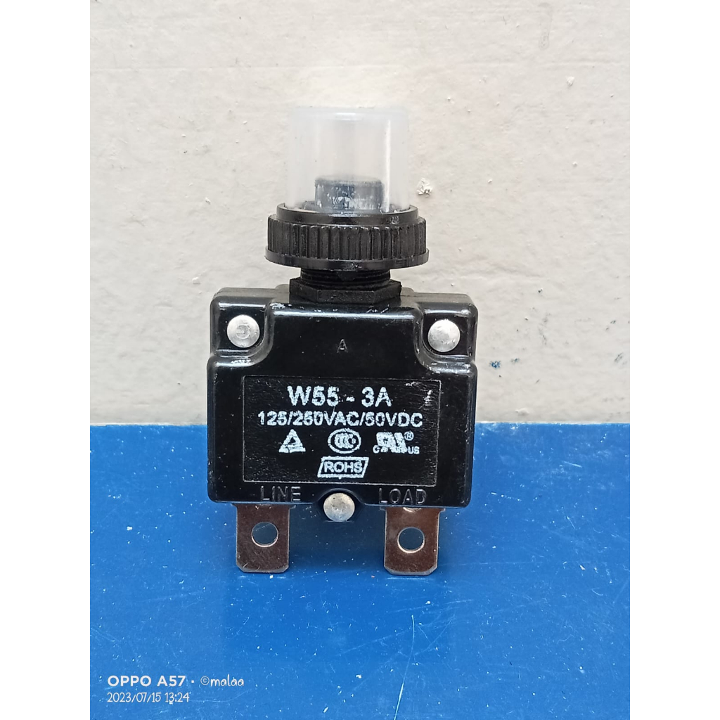 Jual overload pompa air satelit (protector switch / circuit breaker) 3A ...