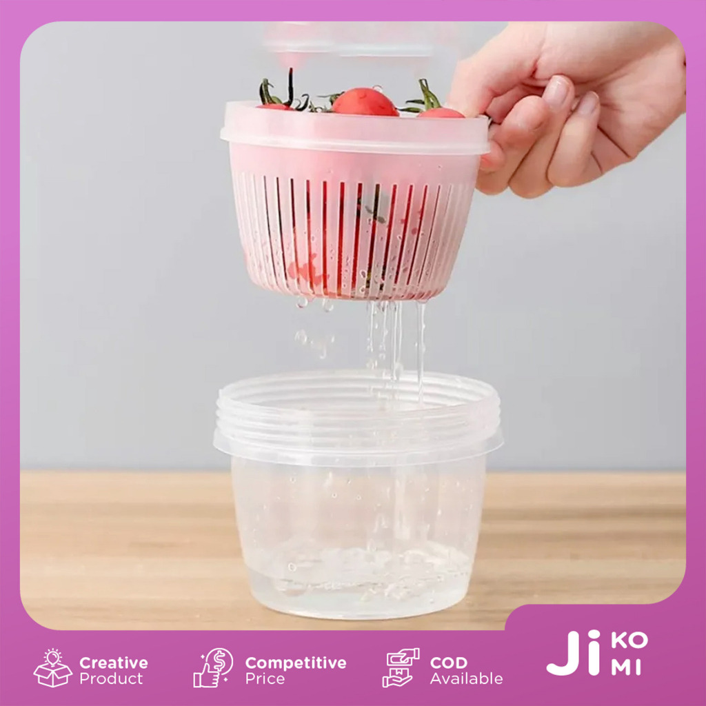 Jual Toples Peniris Saringan Wadah Sayur Buah Multifungsi Tiriskan Air ...