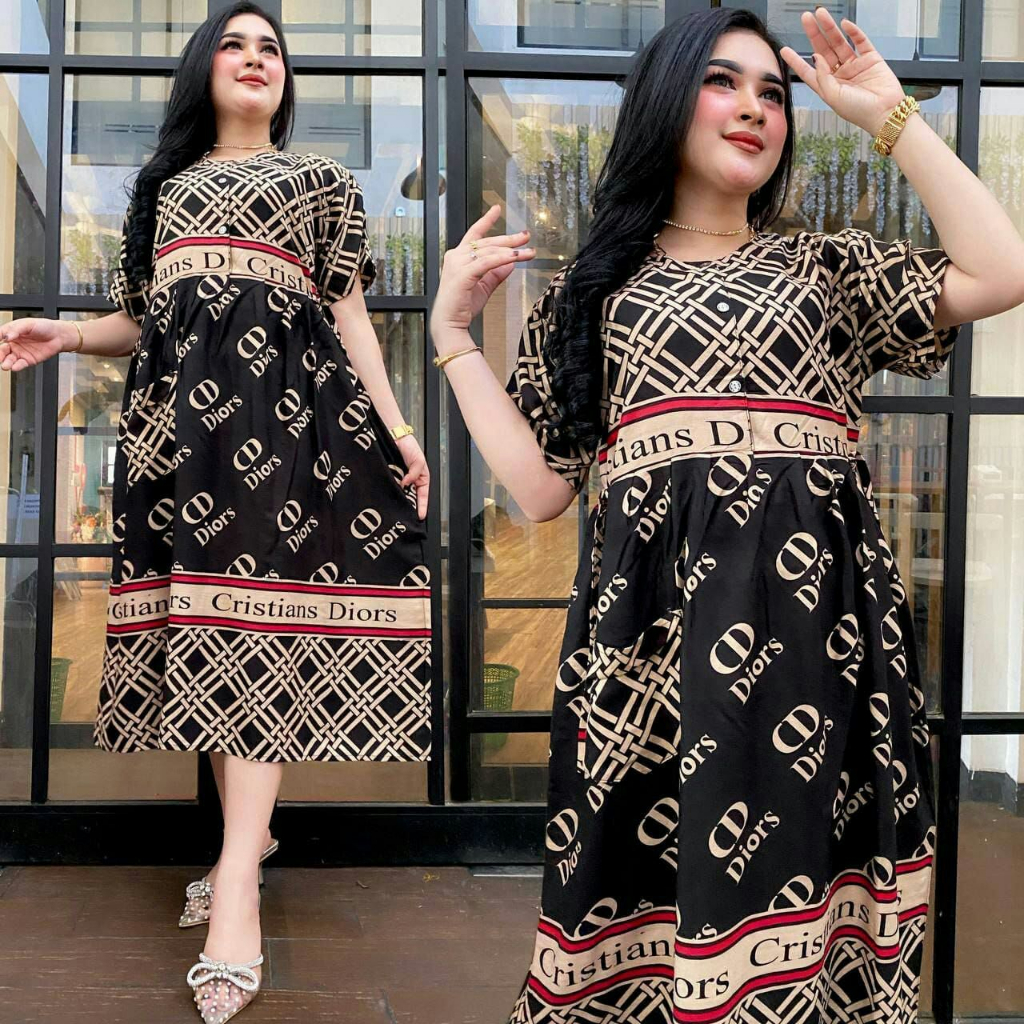 Jual DRESS CIBI BUSUI KANCING DEPAN SAKU DEPAN TALI SAMPING MODEL ...