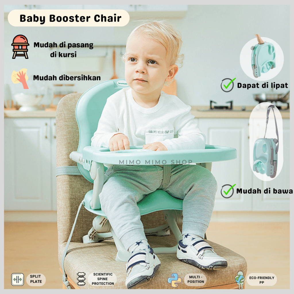 Jual BABY CHAIR BOOSTER SEAT & HIGH CHAIR - PORTABLE BABY BOOSTER CHAIR ...