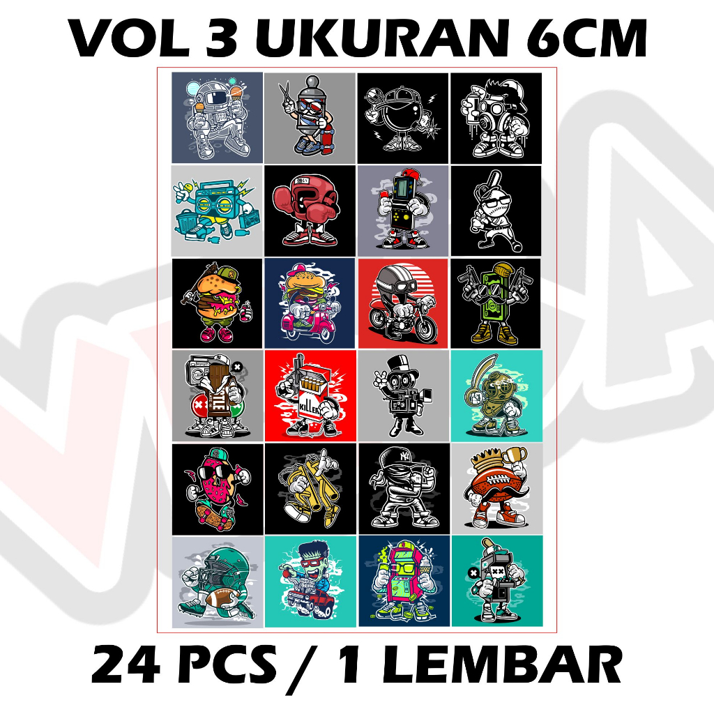 Jual Stiker Pack Vector - Stiker Aesthetic Keren - Sticker Vinyl Laptop ...