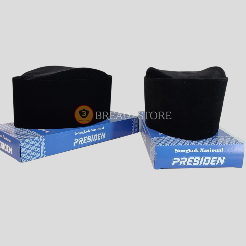 Jual PECI SONGKOK KOPIAH HITAM POLOS MODEL SUSUN KUALITAS GRADE B ...