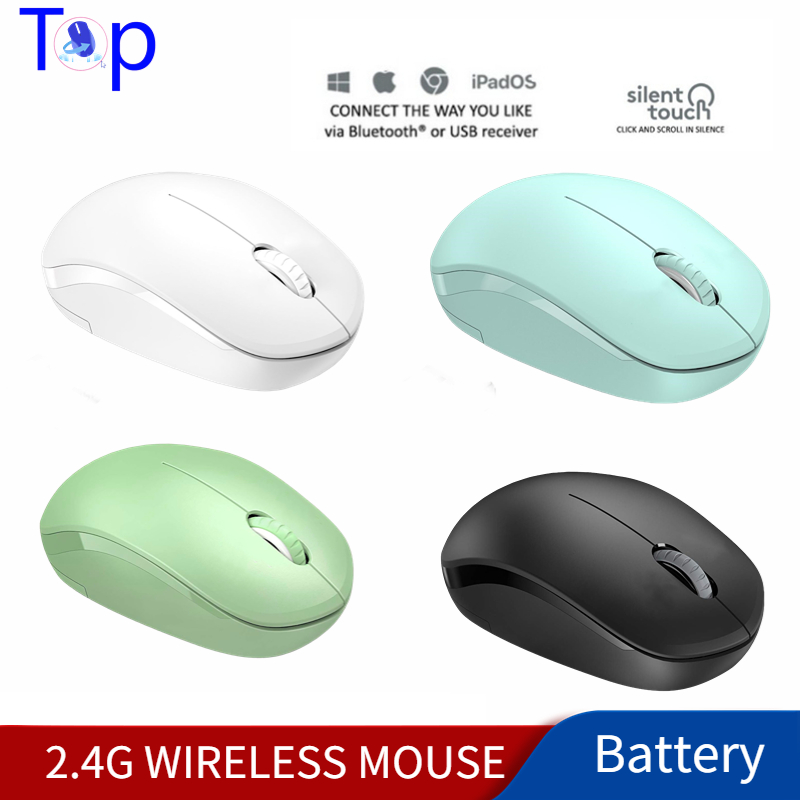Jual Mouse Wireless 2.4GHz Optical Sensor 1600 dpi Nirkabel Portabel ...